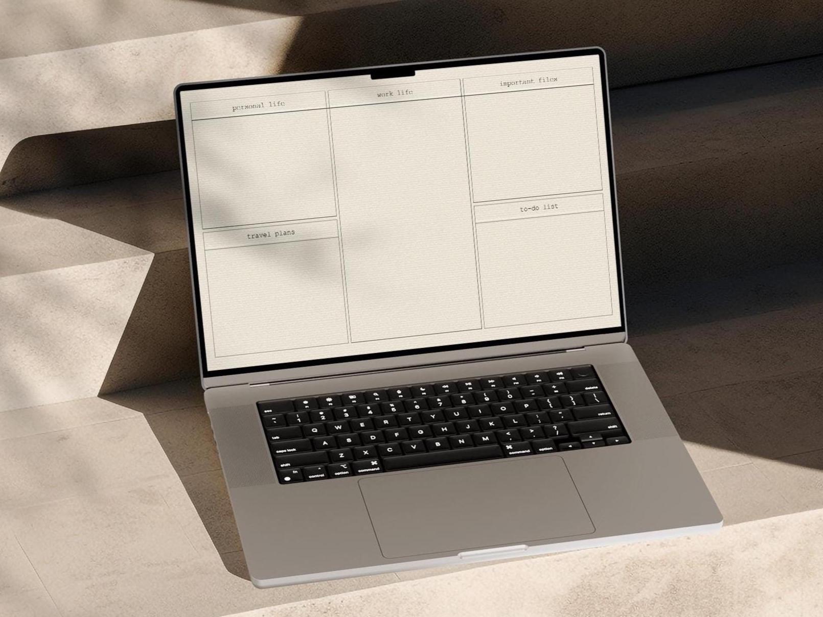 Customizable Modern Organization Wallpaper Template for Laptop or ...