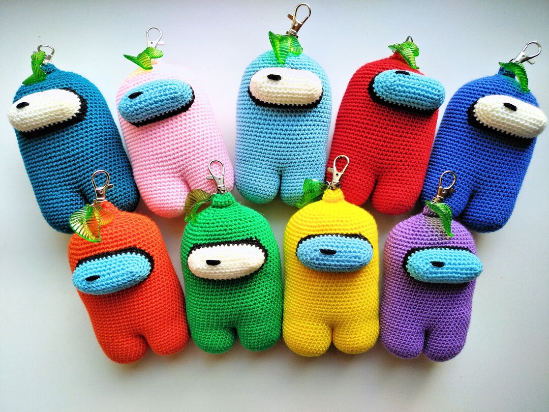 Among Us Keychain Crochet Key Chain Amigurumi Toy Bag - Etsy