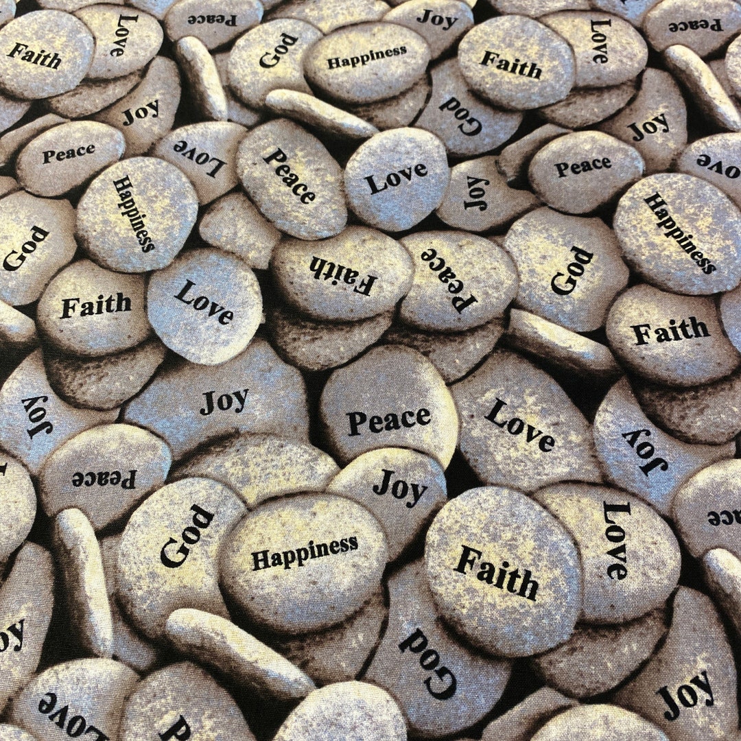 Stones Christian Fabric. Jesus Fabric. Christian Fabric - Etsy