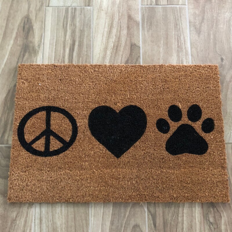 Peace Doormat - Etsy