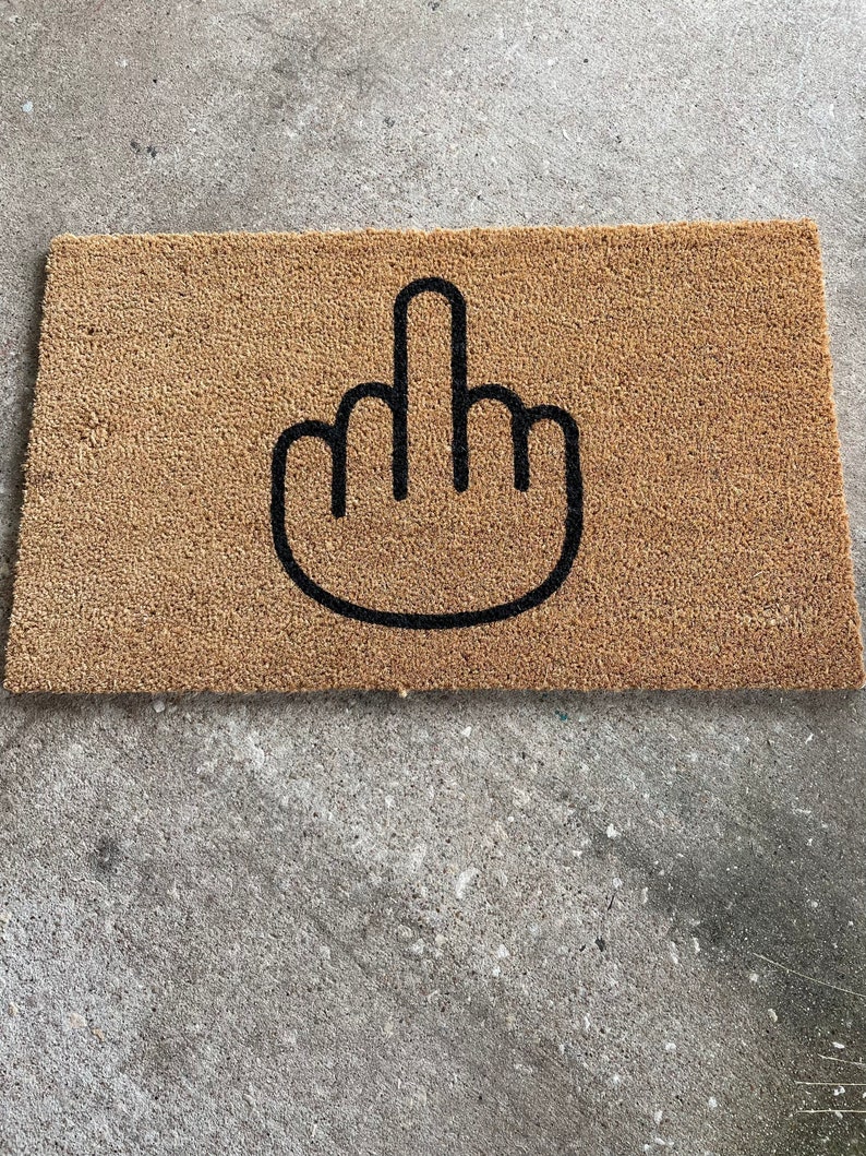 Middle Finger Doormat | Middle Finger Decor | Middle Finger ...