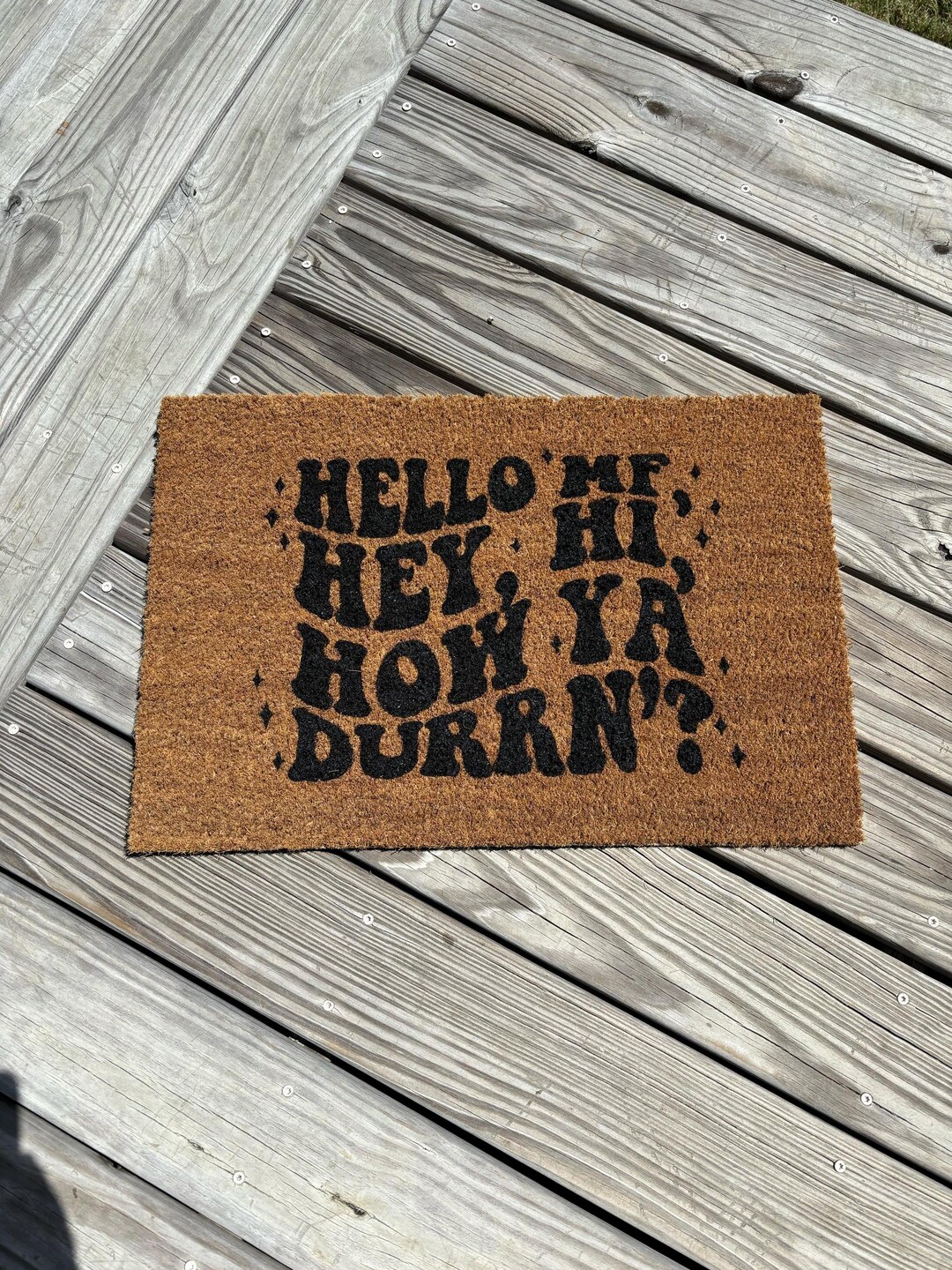 Hello MF, Hey, Hi, How Ya Durrn'? | Lil Wayne Doormat - Etsy