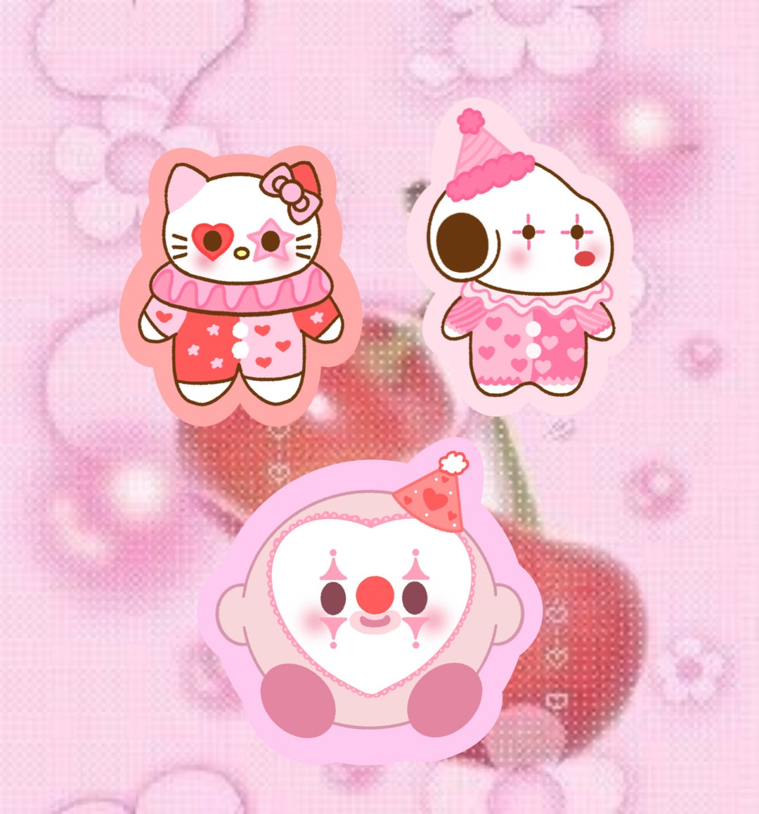 Clown Friends Stickers - Etsy