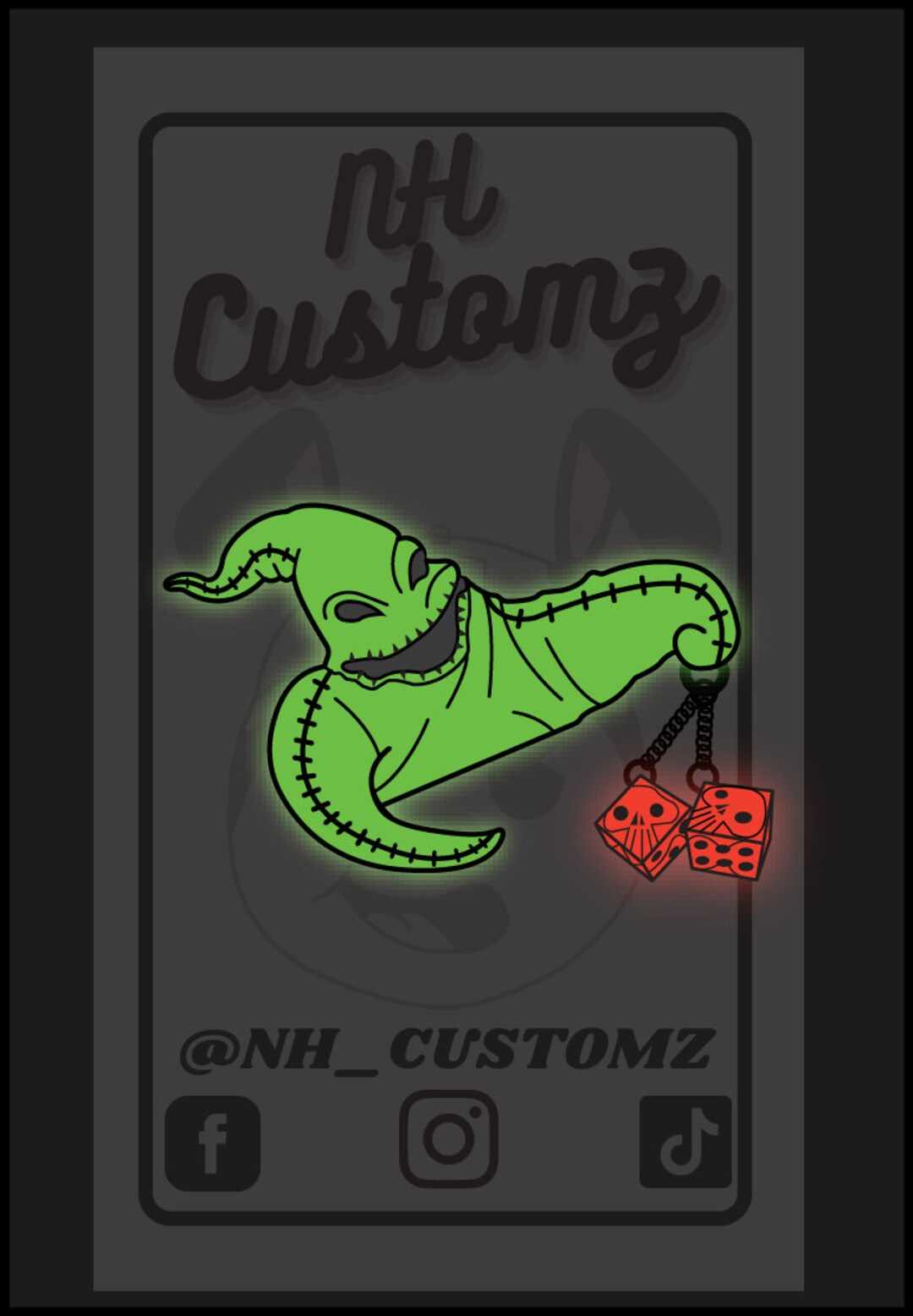 Oogie Boogie Dangler Pin - Etsy