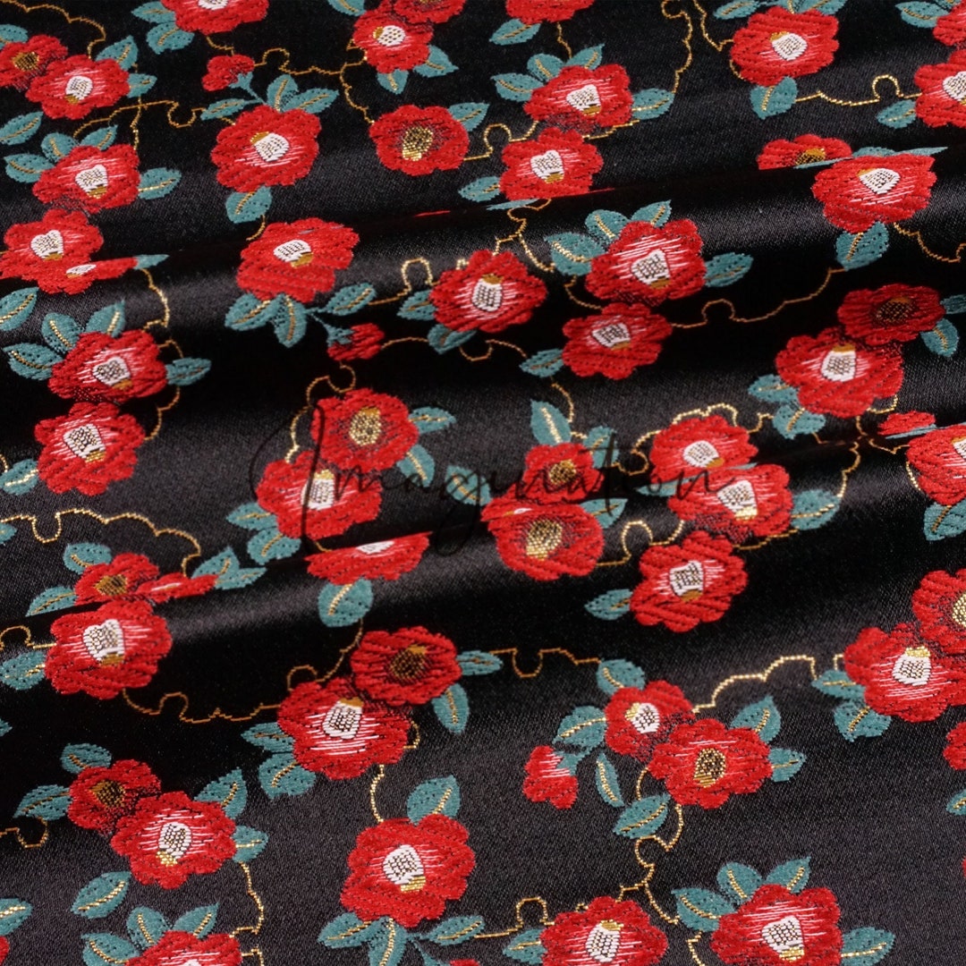 Nishijin- Gold Brocade - Spring- Japanese Style KINRAN Fabric - by the ...