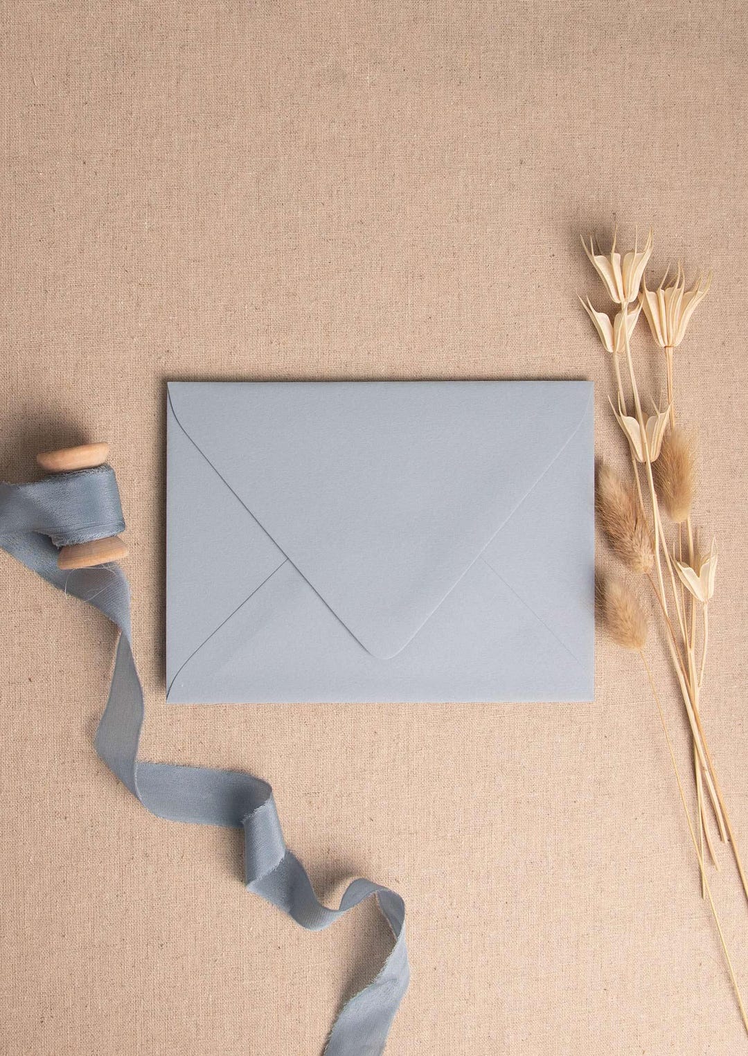 Luxury Dusky Blue Envelopes | Deep Flap 5x7, A6 & Rsvp 4 Bar Envelopes ...