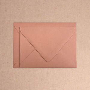 Luxury Terracotta Orange Envelopes | Deep Flap 5x7, A6 & Rsvp 4 Bar ...