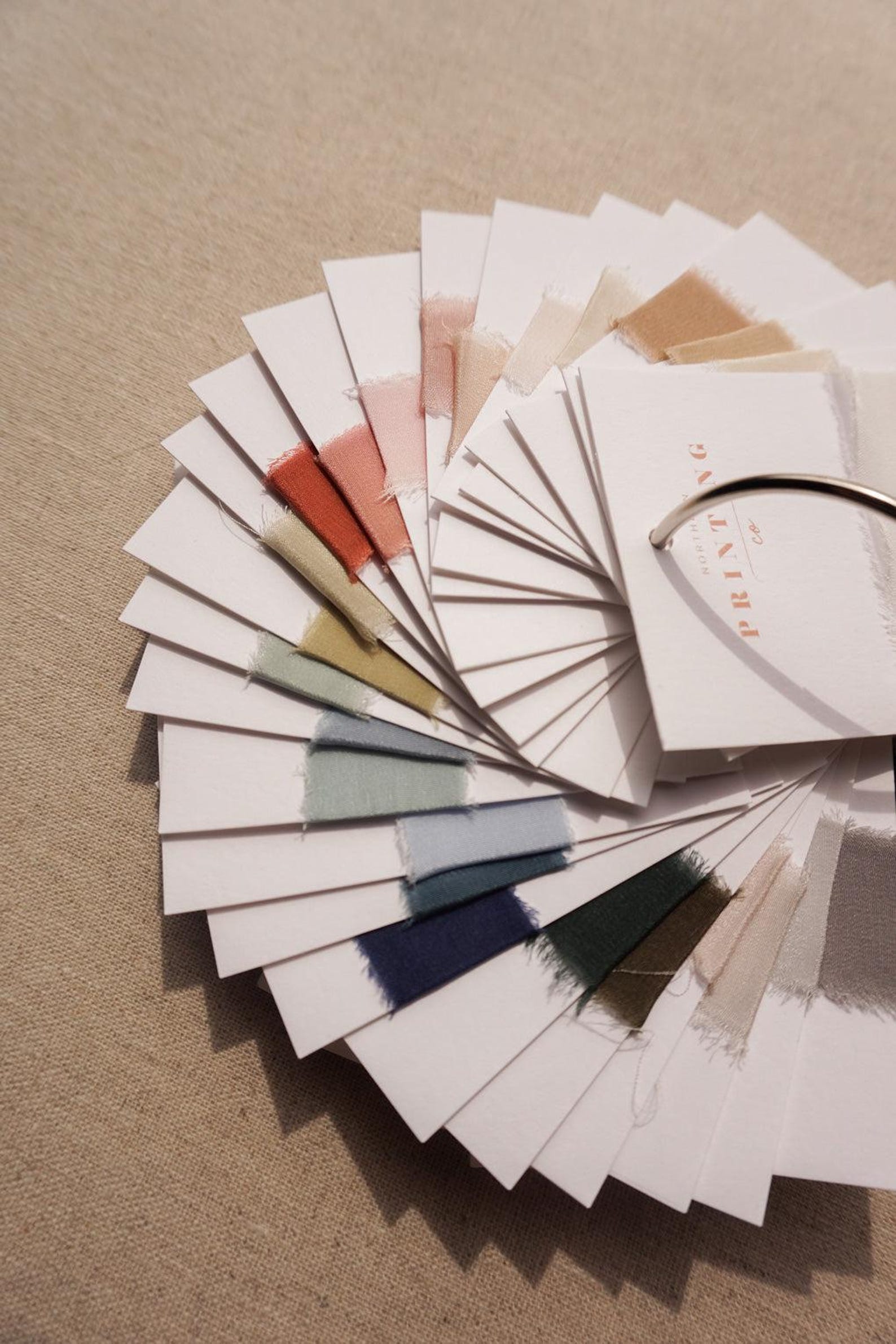 Silk Ribbon Swatch Book | Swatch Book for Designers | Wedding Silk ...