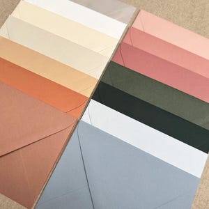 Luxury Terracotta Orange Envelopes Deep Flap 5x7, A6 & Rsvp 4 Bar ...