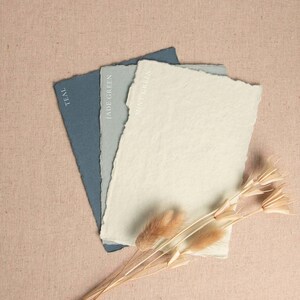 Handmade Paper in Jade Green | Deckle Edge Paper Sheet| Rag Cotton ...