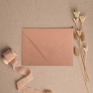 Luxury Terracotta Orange Envelopes Deep Flap 5x7, A6 & Rsvp 4 Bar ...