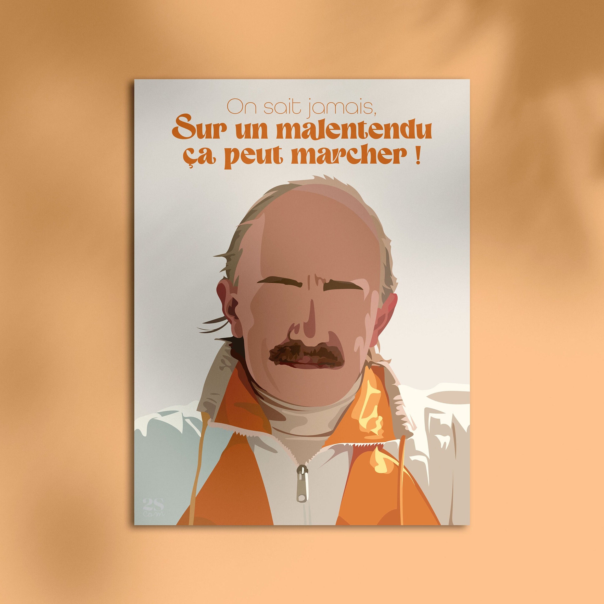 Affiche les Bronzés font du ski - Jean Claude Duss - Etsy France