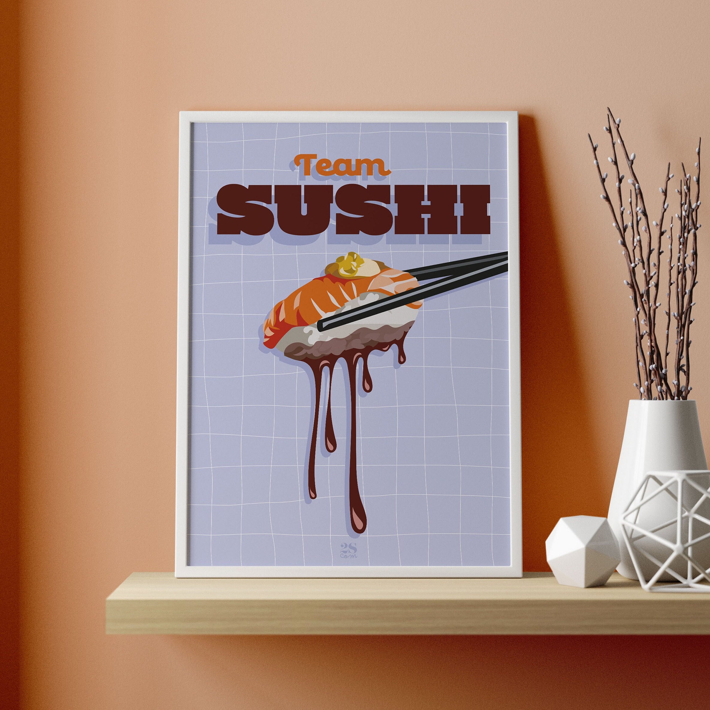 Team Sushi Poster Sushi Addict, Culinary Poster, Sushi Lover ...