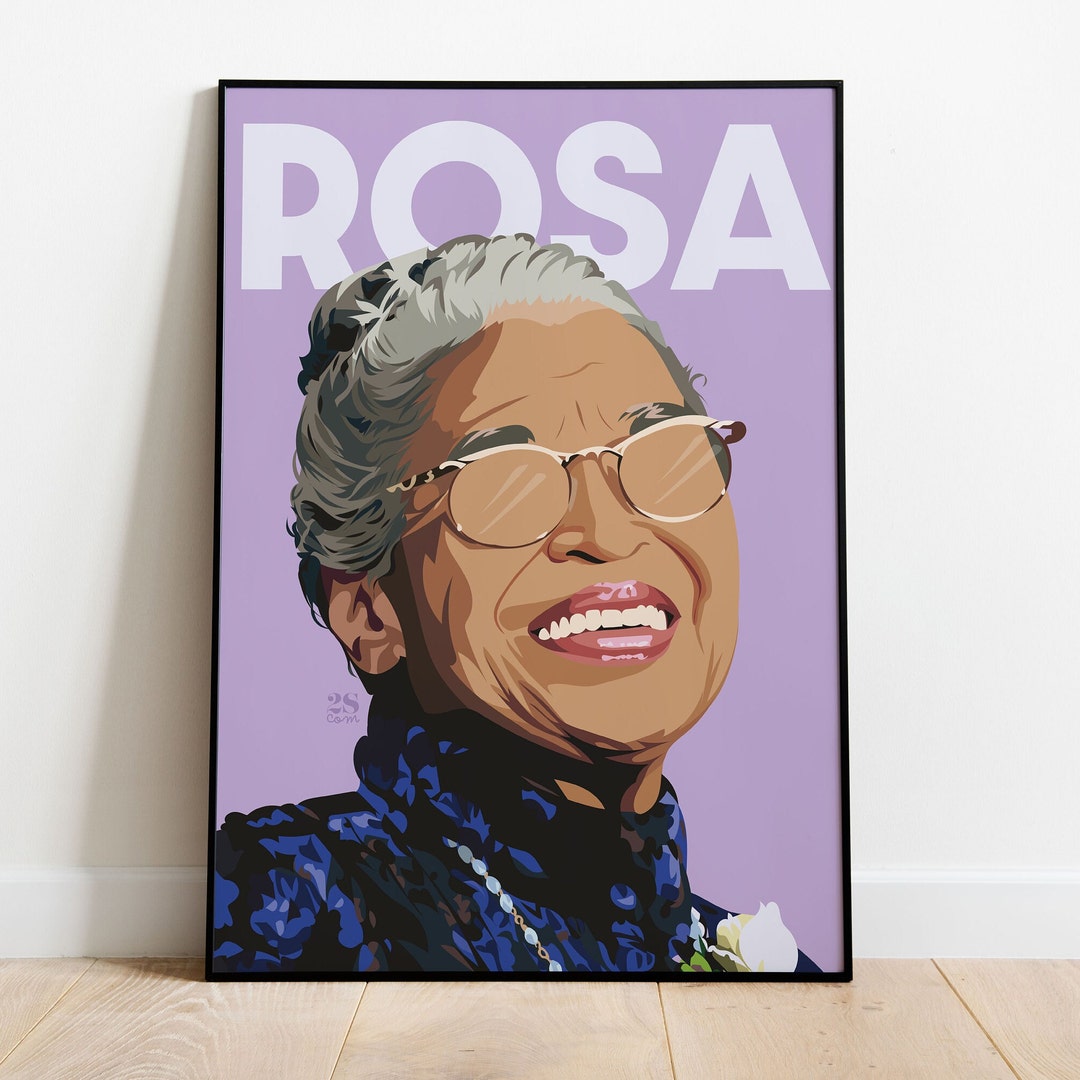 Rosa Parks Poster Women Who Made History Portrait - Etsy