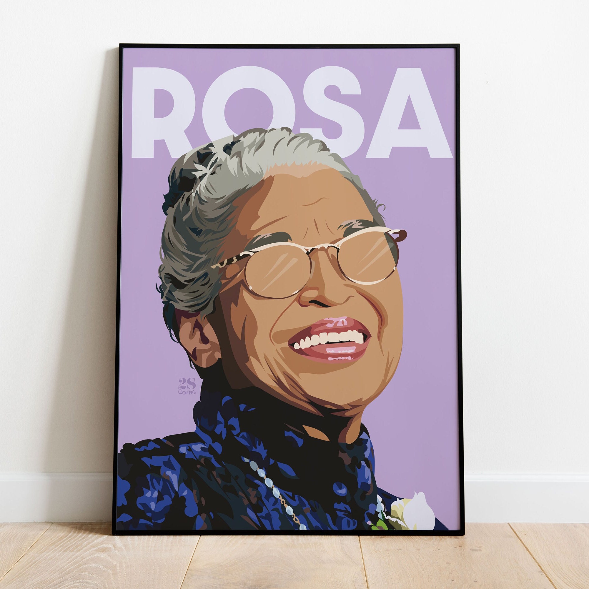 Rosa Parks Poster Women Who Made History Portrait - Etsy