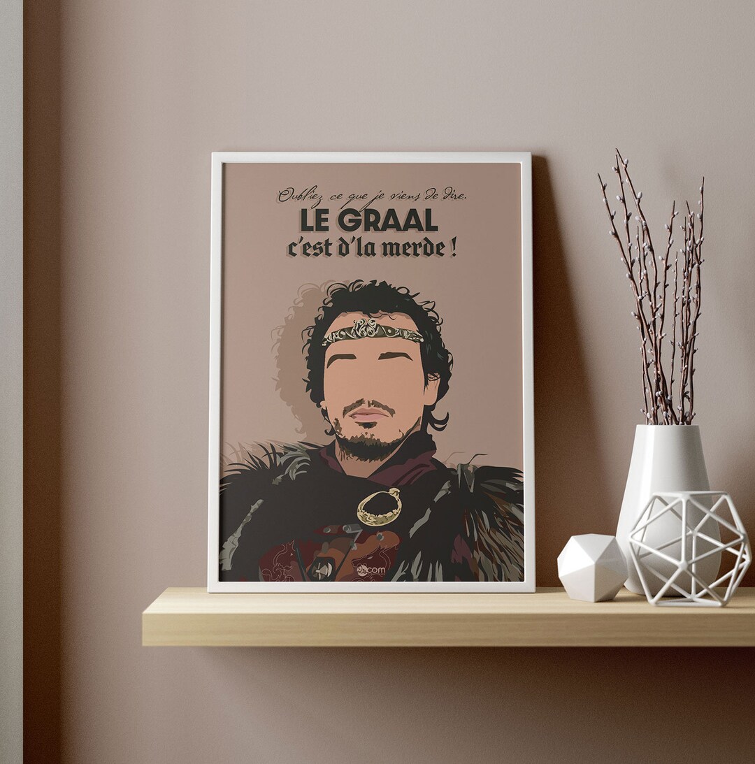 Kaamelott Poster the Grail is Shit - Etsy