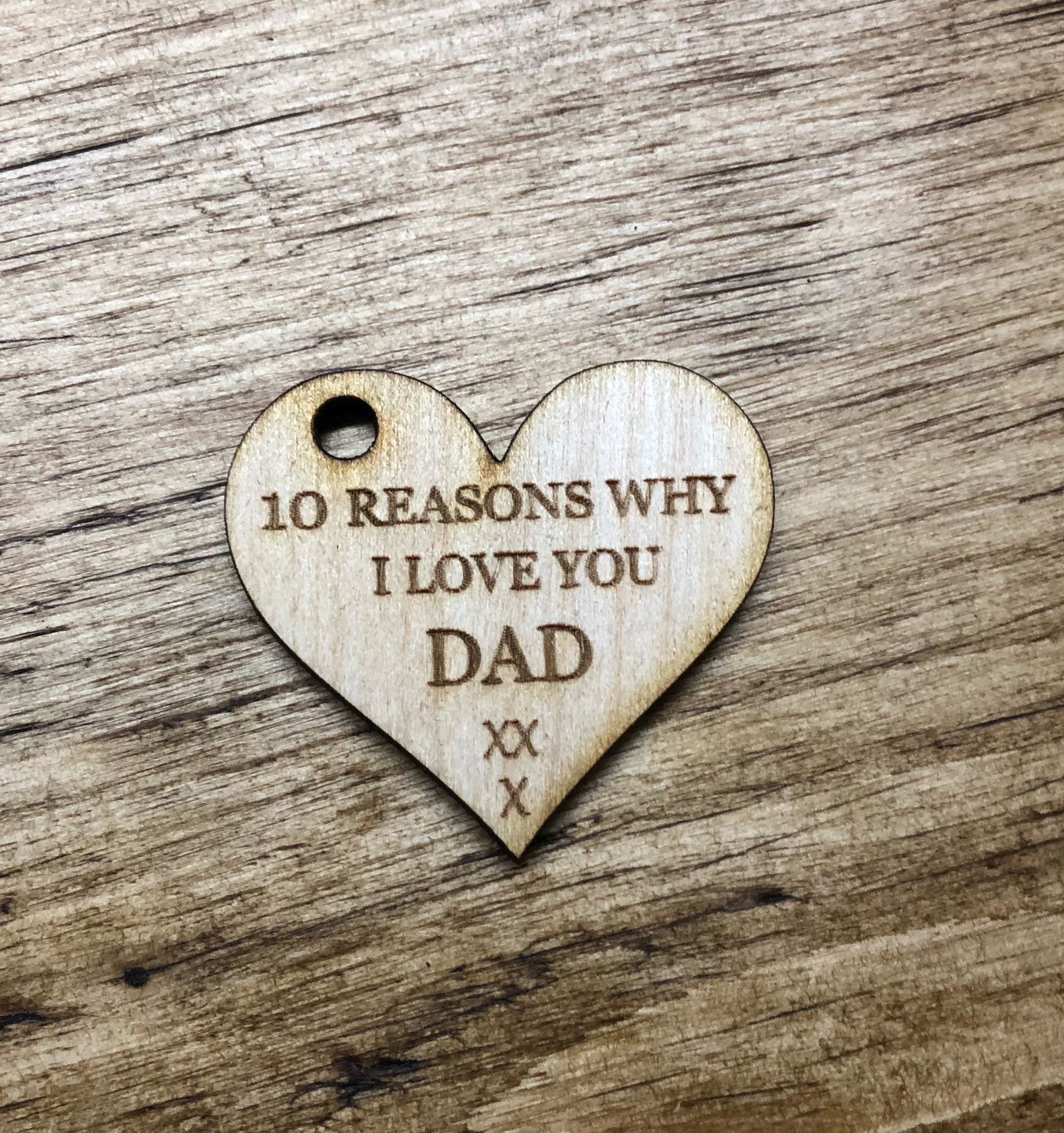 10 Reasons Why I Love You Dad Fathers Day Dad Daddy | Etsy UK