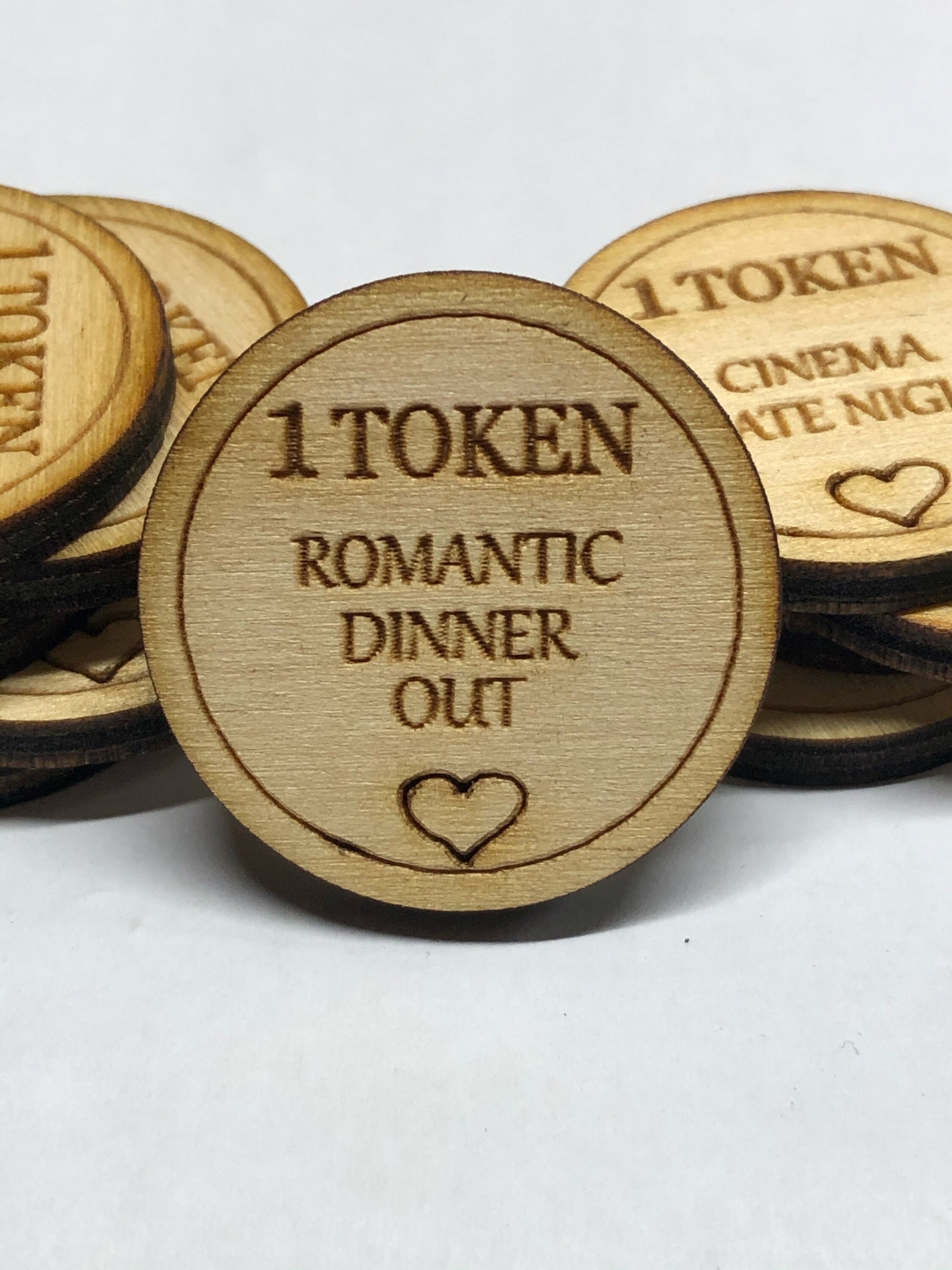 Personalised Love Tokens, Valentines Day Gift, Boyfriend, Girlfriend ...