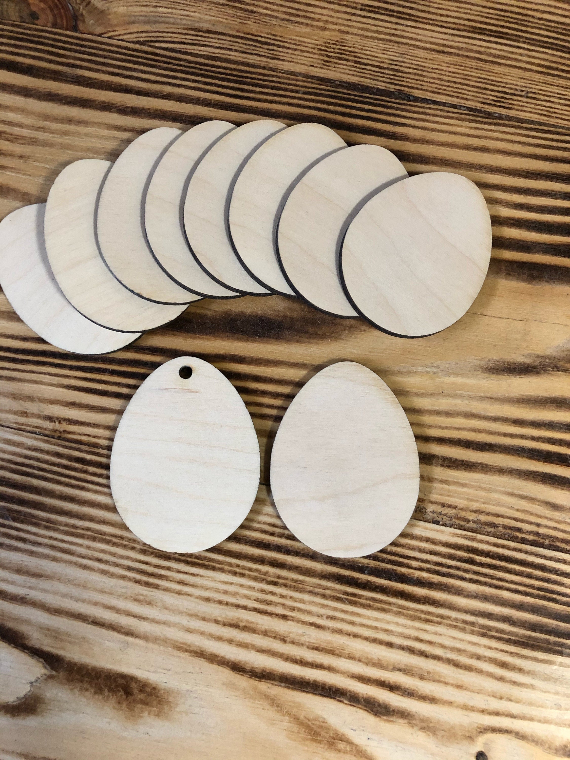 Crafty Paint Gift Collage Kids Craft Any 10 x Wood Easter Egg Laser Cut ...