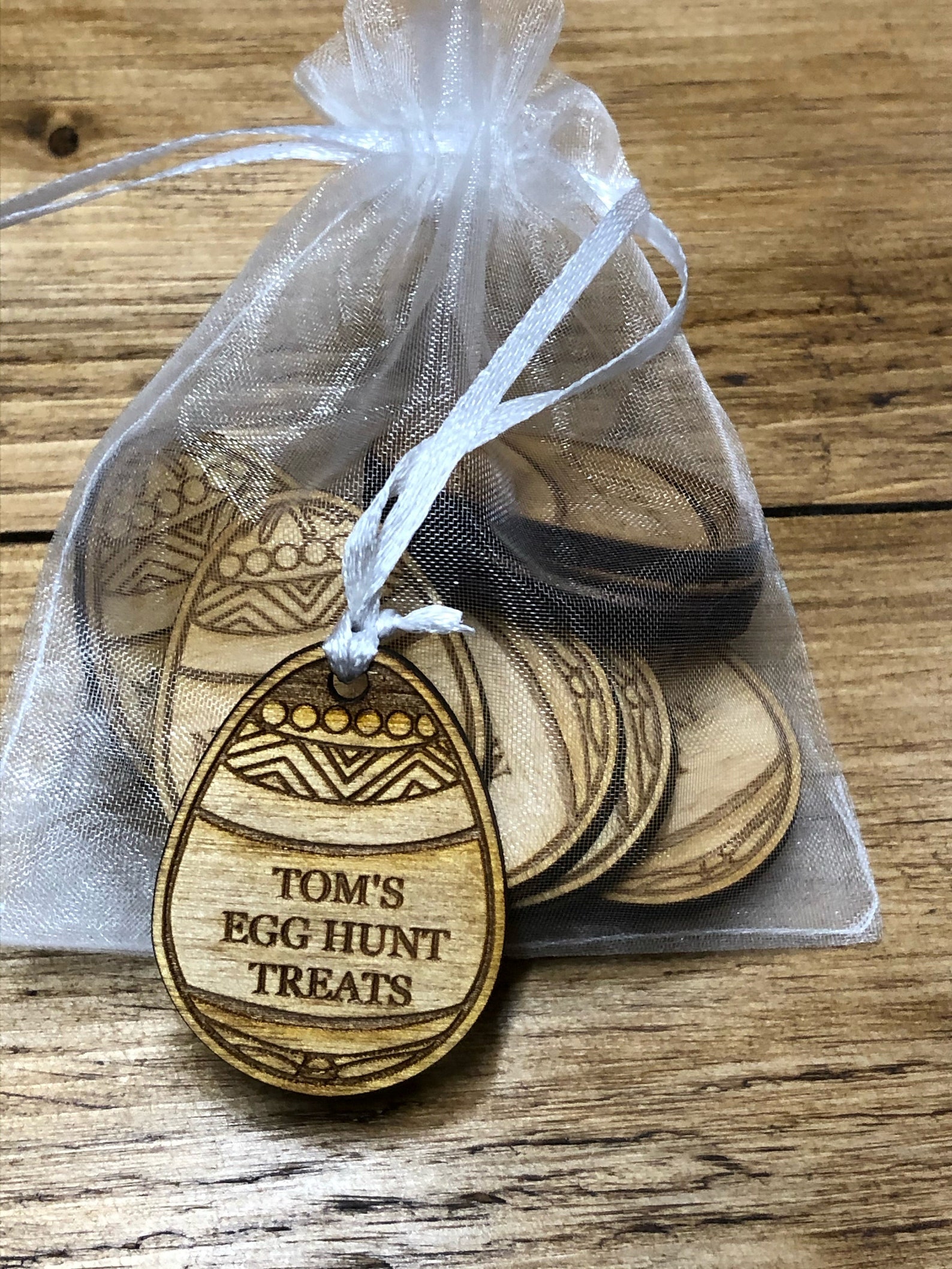 Easter Treat Tokens Personalised Set of 10 or 5 Easter - Etsy