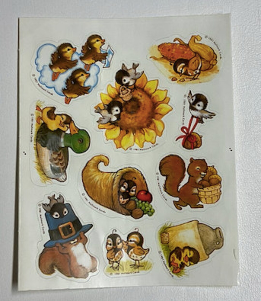Hallmark - Stickers - Autumn / Fall - Vintage - 1980s - Etsy