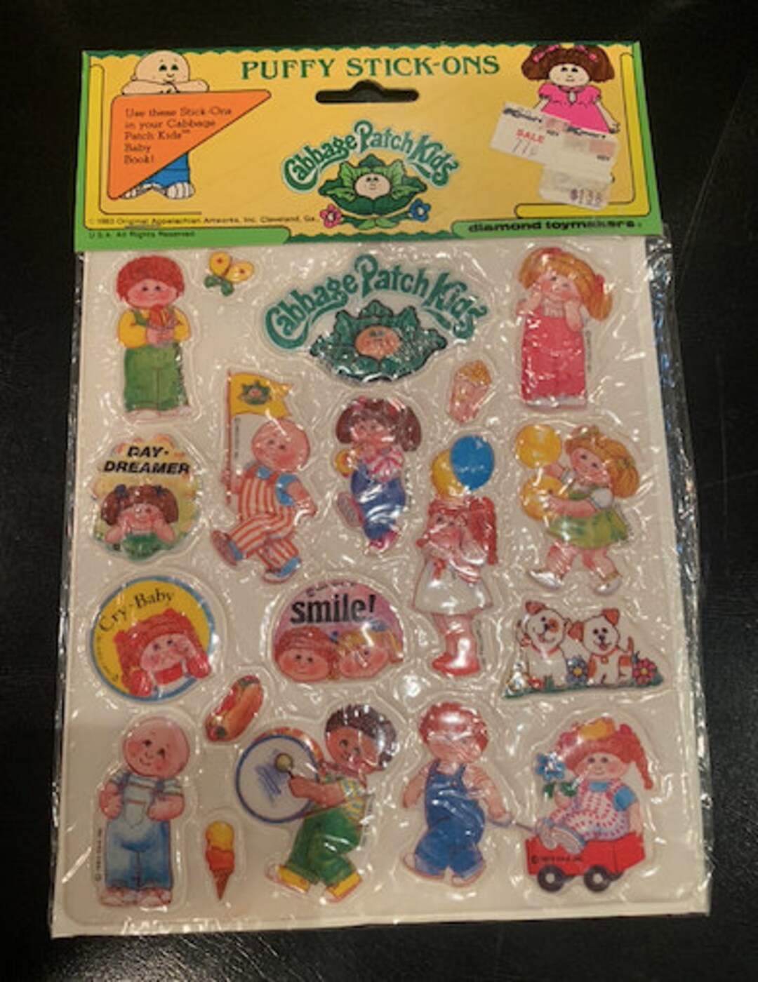 Cabbage Patch Kids - Puffy Stickers - Style 4 - Vintage - 1980s - Etsy