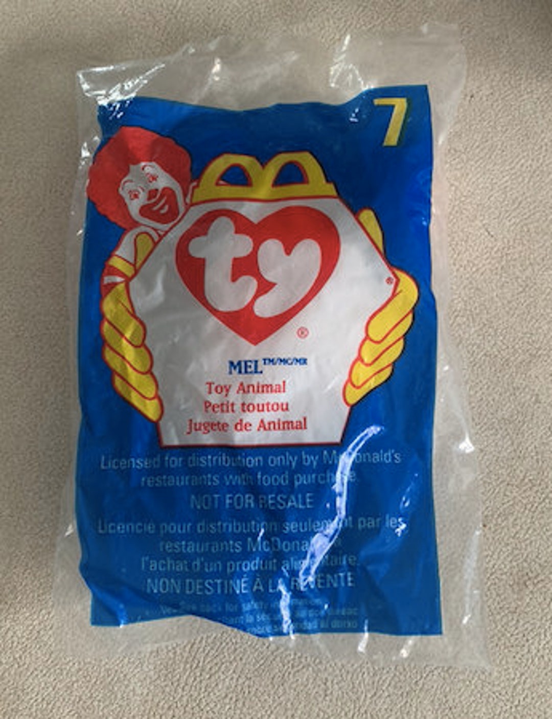 TY - Mcdonald's - Teenie Beanie Baby - Mel - 1998 - Etsy