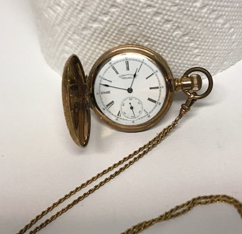 American Waltham - Pocket Watch With Chain - Model 1865 - Vintage - Circa 1872 - Etsy