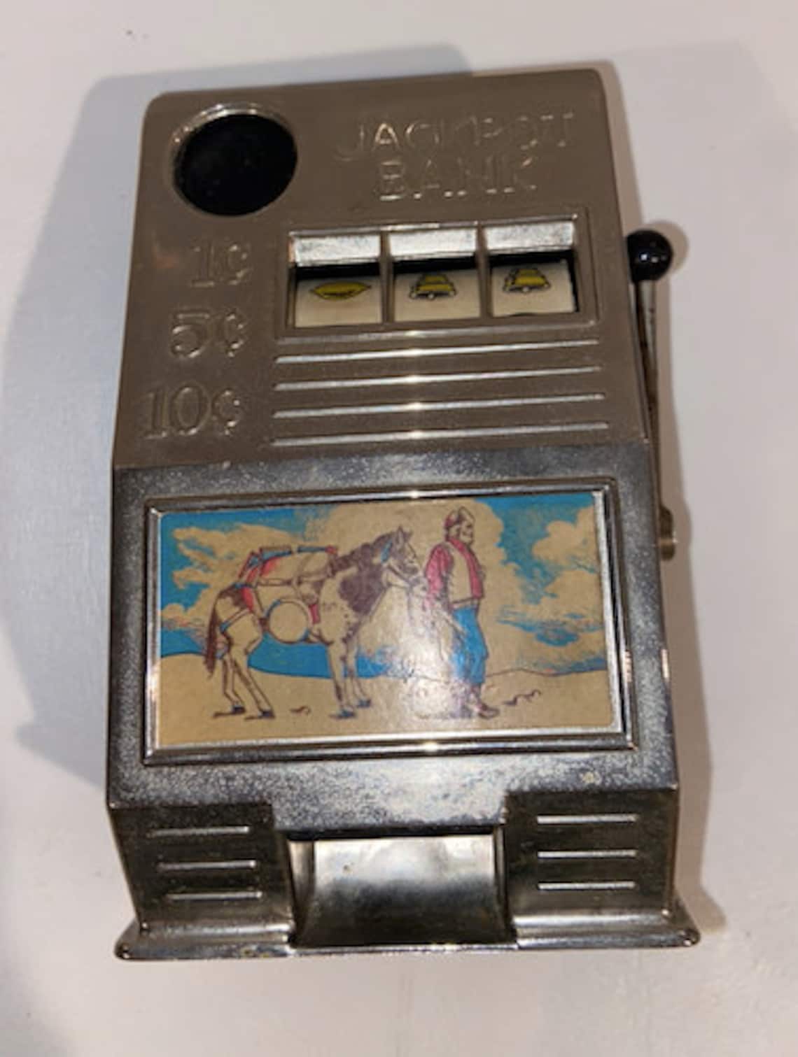 Reno Plastic Mfc. Co. Sparks NV - Slot Machine Bank - Metal - Vintage ...