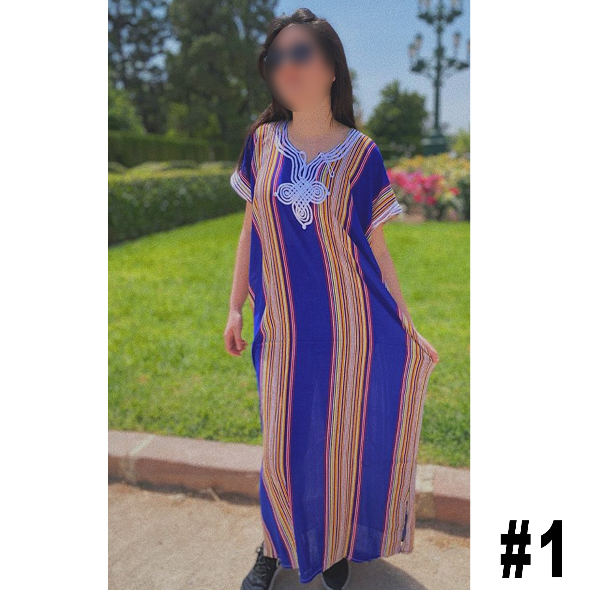 Moroccan Gandoura for Women, Clothing in Standard Size, Moroccan Caftan ...
