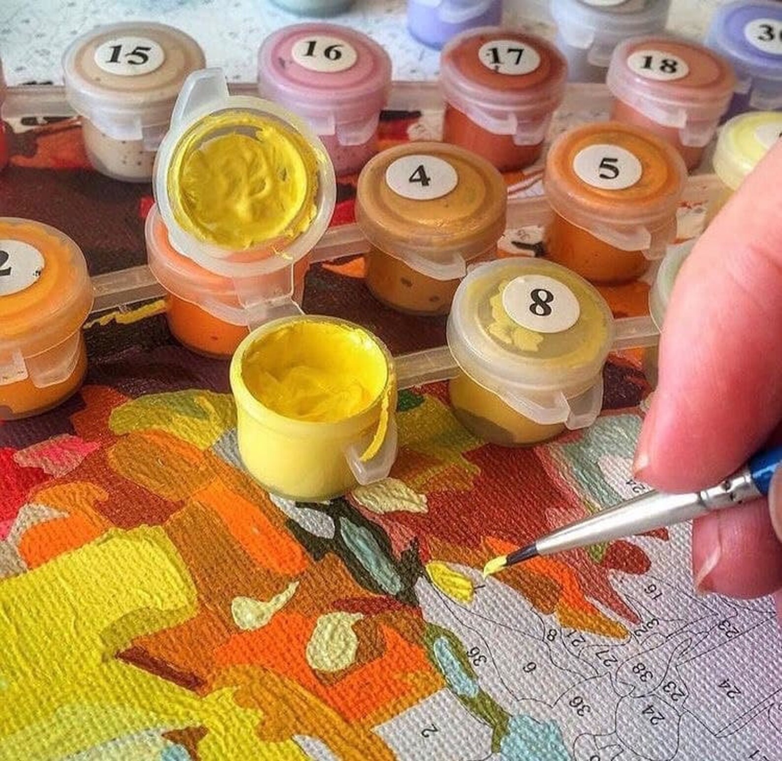 Modern Elf . Neon Paint by Numbers ,anime, Diy Painting by Numbers Kit ...