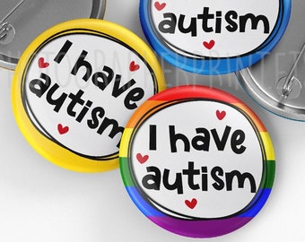 Autism Pin Badge I Am Autistic Pin Badge 32mm - Etsy