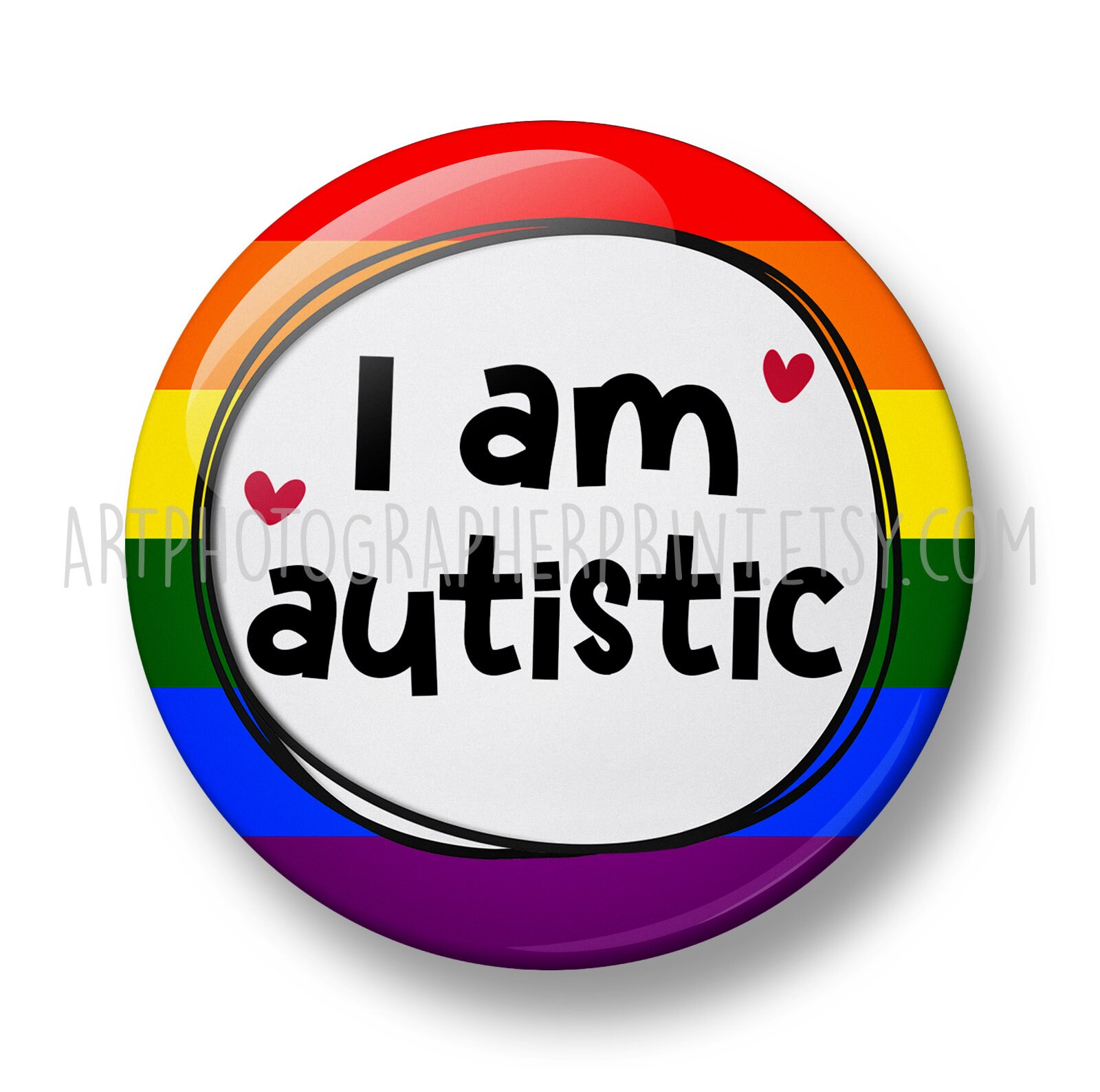 Autism Pin Badge I Am Autistic Pin Badge 32mm - Etsy
