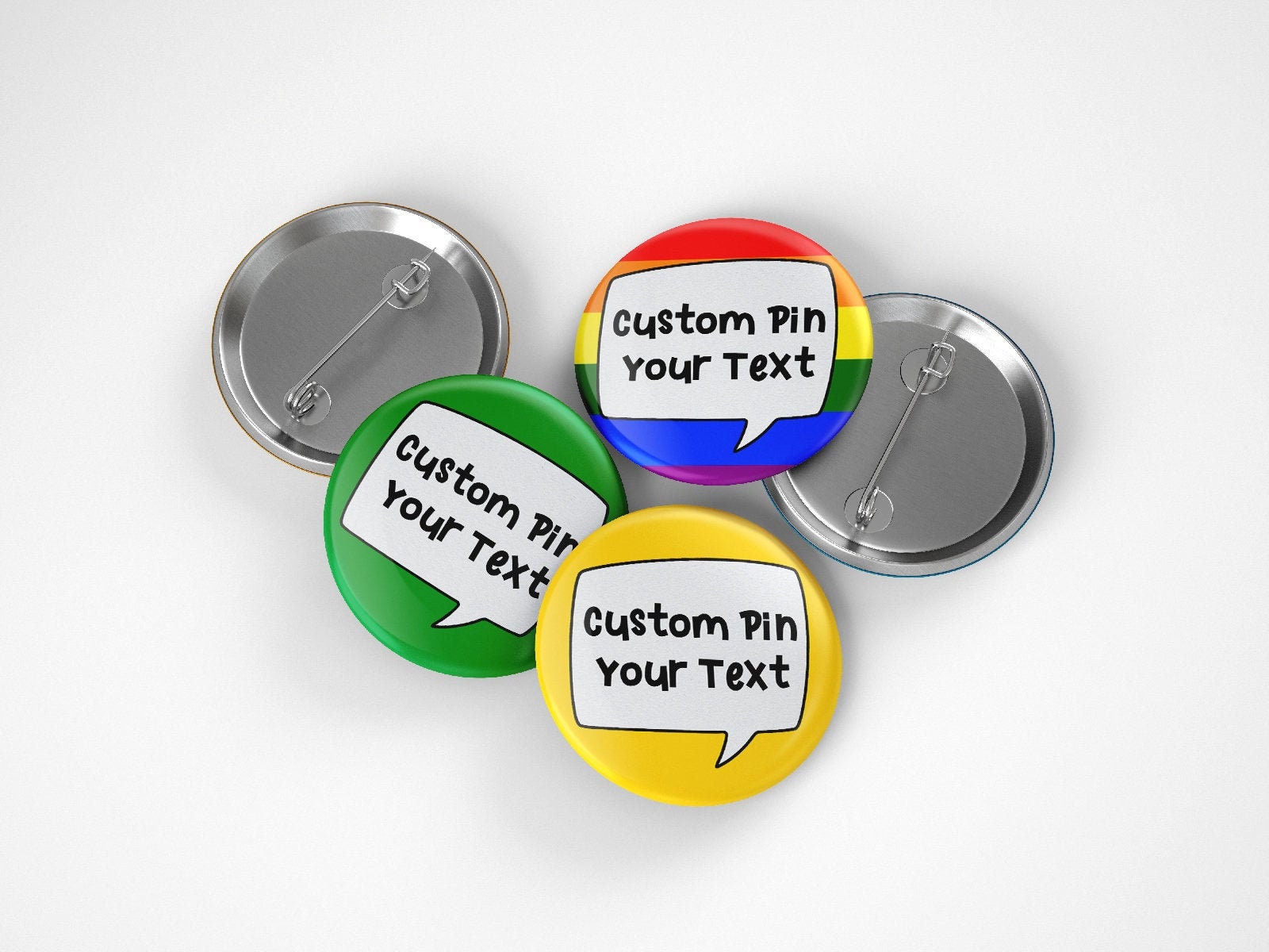 Custom Button Badge Pin 32mm 1.25 Personalised Badge | Etsy