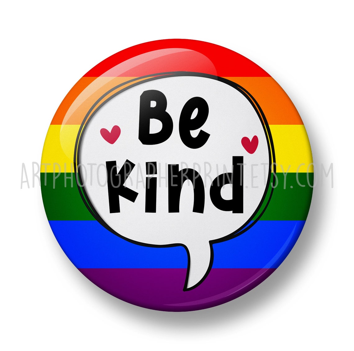 Be Kind Pin Badge Kindness Matters Rules 32mm Mindfulness | Etsy