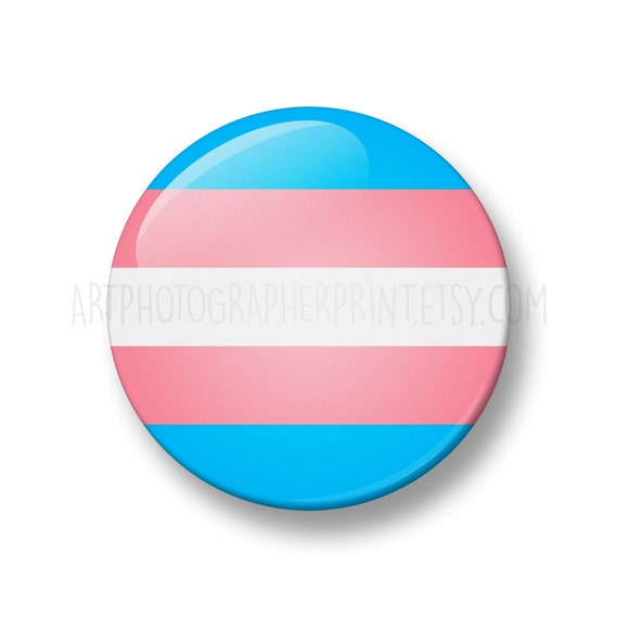 Transgender Pride Flag Pin Badge Button 32mm Lgbt Lgbtq Etsy Ireland