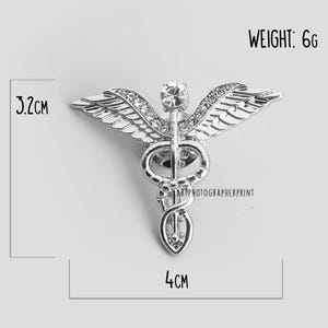 Caduceus Lapel Pin for Doctors and Nurses – Brooch for Doctors, Gift ...