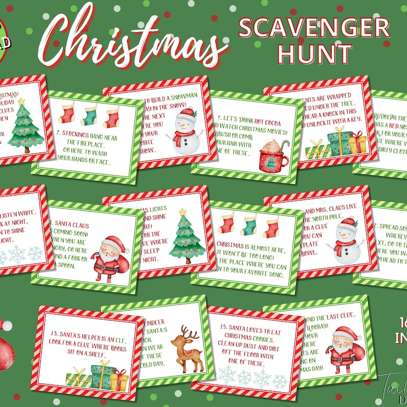 Scavenger Hunt Christmas - Etsy