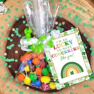 St. Patrick's Day Coworker Gift Tag, St. Patrick's Day Printable Gift ...