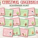 Christmas Gingerbread Scavenger Hunt, Christmas Party Game, Christmas ...