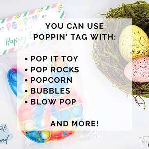 Pop It Easter Tag, Pop It Gift Tag, Printable Pop It Easter, Poppin ...