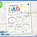 All About Dad Printable, Father's Day Coloring Page, All About My ...