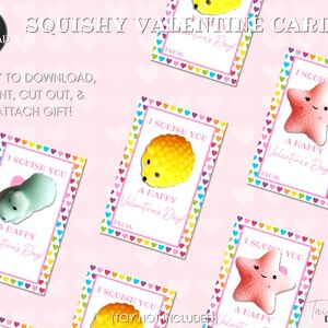 Printable Squishy Valentine Card, Squishy Valentine Card, Squish ...
