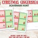 Christmas Gingerbread Scavenger Hunt, Christmas Party Game, Christmas ...