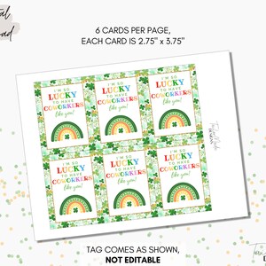 St. Patrick's Day Coworker Gift Tag, St. Patrick's Day Printable Gift ...