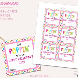 Pop It Valentines Card, Personalized Valentine, Valentine's Day Cards ...