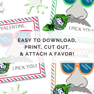 Pick You Valentines Card, Funny Booger Valentine, Gross Valentine ...