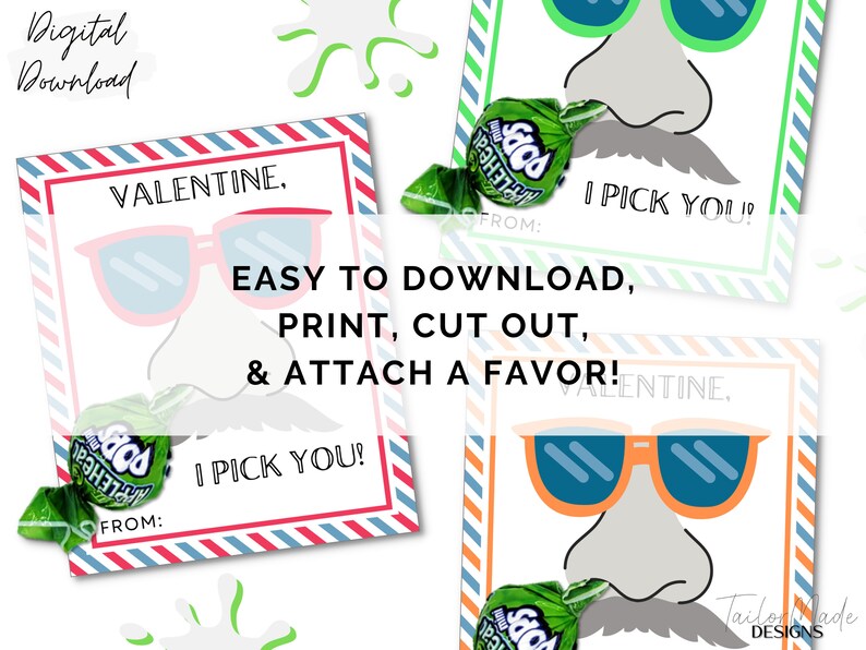 Pick You Valentines Card, Funny Booger Valentine, Gross Valentine ...