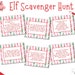 Christmas Elf Scavenger Hunt, Elf Treasure Hunt, Elf Arrival Letter ...
