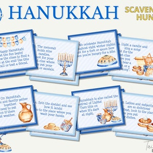 Hanukkah Scavenger Hunt, Hanukkah Treasure Hunt, Chanukah Treasure Hunt ...